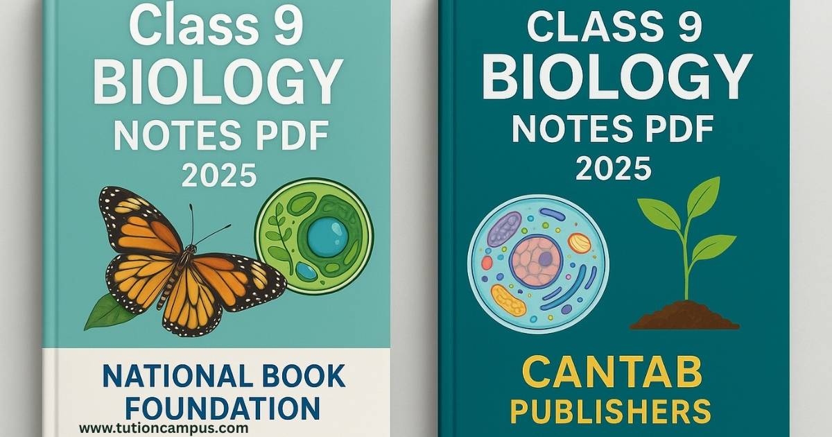 Class 9 Biology Notes 2025 – Solved Notes from NBF & cantab